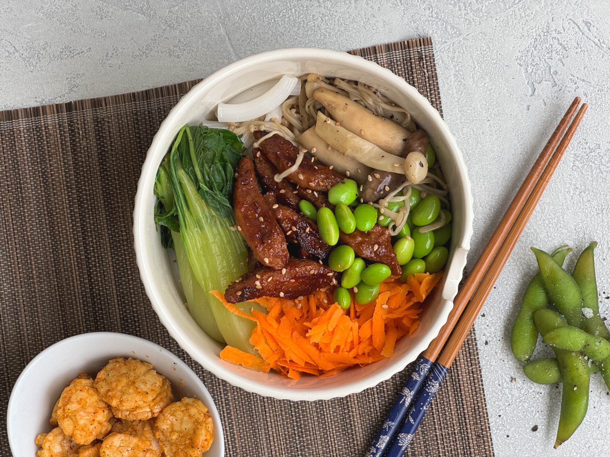 Asia Bowl Rezept mit Hoisin Sauce - einfach und gesund - Honigtopfen